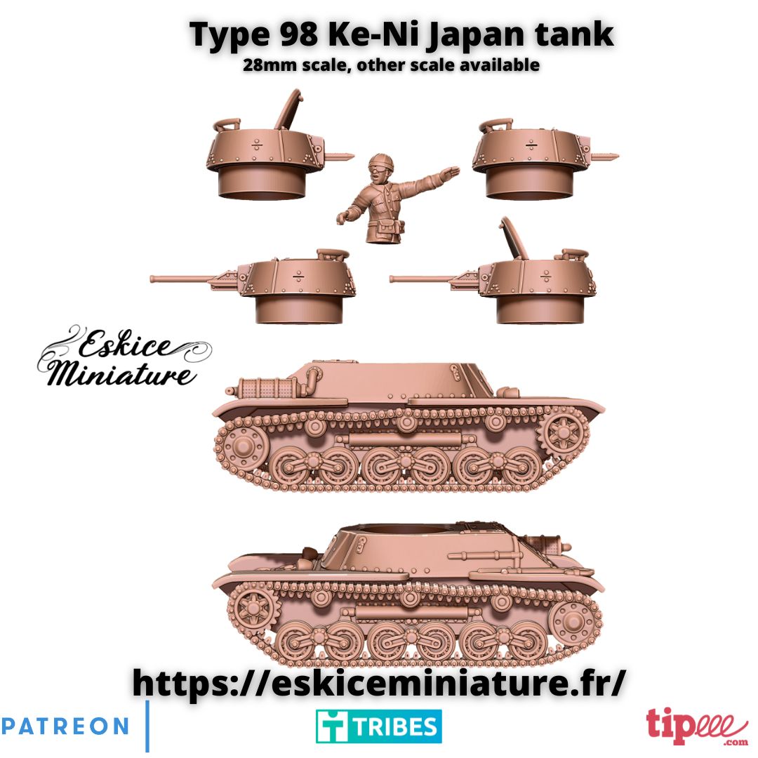 Tank Type 98 Ke-Ni – Eskice Miniature