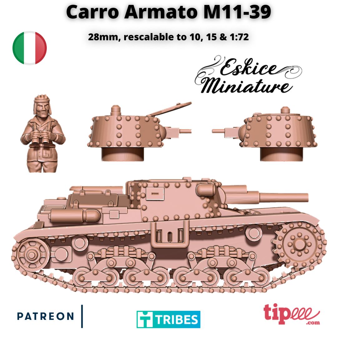 Carro Armato M11/39 – Eskice Miniature